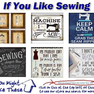 Beautiful Things Come Together One Stitch At A Time Poster, Wall Poster for Home Kitchen Bar Coffee Shop, Sewing Lover Decor, Gift for Quilters, Seamstresses, 11x14 Inch Unframe