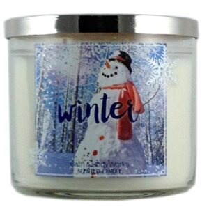 Bath & Body Works Home Winter Scented Candle 3 Wick 14.5 Oz Holiday 2015 Limited Edition