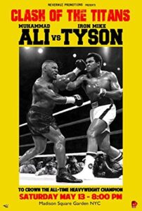 ali vs tyson poster muhammad ali and mike tyson fight rare hot new 24×36