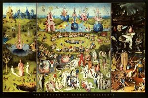 (24×36) hieronymus bosch garden of earthly delights art print poster art poster print by hieronymus bosch, 36×24