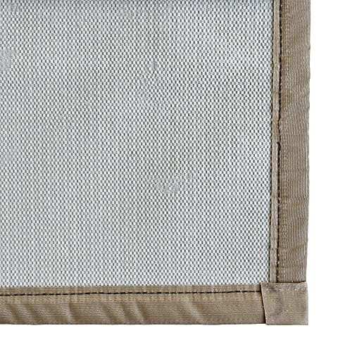 iCustomRug Zara Synthetic Sisal Collection Area Rug and Custom Size Runners, Softer Than Natural Sisal Rug, Stain Resistant & Easy to Clean Beautiful Border Rug in Beige 5' x 8'