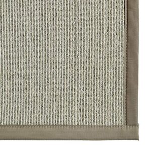 iCustomRug Zara Synthetic Sisal Collection Area Rug and Custom Size Runners, Softer Than Natural Sisal Rug, Stain Resistant & Easy to Clean Beautiful Border Rug in Beige 5' x 8'