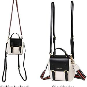 Women’s Mini Backpack PU Leather Handbag Casual Shoulder Bag Crossbody