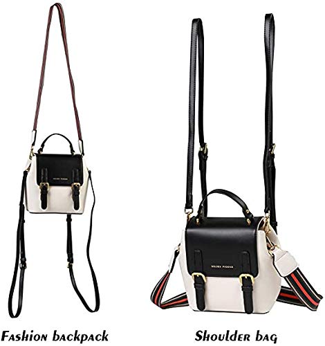 Women’s Mini Backpack PU Leather Handbag Casual Shoulder Bag Crossbody