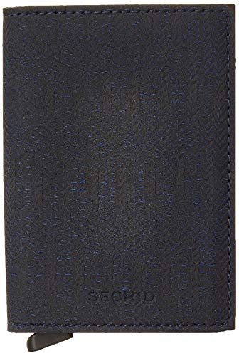 Secrid Slim Wallet Dash Navy Leather RFID Safe Card Case for max 12 cards