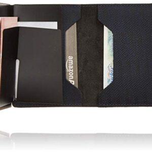 Secrid Slim Wallet Dash Navy Leather RFID Safe Card Case for max 12 cards