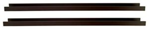 kiera grace modern floating-shelves, set of 2, espresso