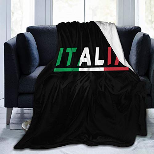 HTSS Italian Flag Ultra Soft Flannel Fleece Blanket All Season Living Room/Bedroom Warm Throw Blanket Bed Blankets