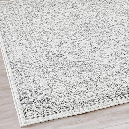 3212 Distressed Silver 7'10x10'6 Area Rug Carpet Large New