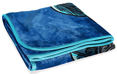 Jay Franco Black Knight Blue Camo Throw Blanket (Official Fortnite Product)