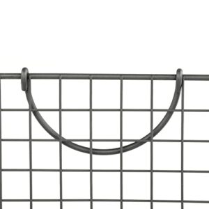 Spectrum Stowaway Wire Large Basket (Industrial Gray) - Storage Bin & Décor for Bathroom, Closet, Pantry, Under Sink, Toy, Shelf, Kitchen, & Nursery Organization