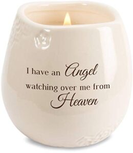 pavilion – i have an angel watching over me from heaven 8 oz soy filled ceramic vessel candle