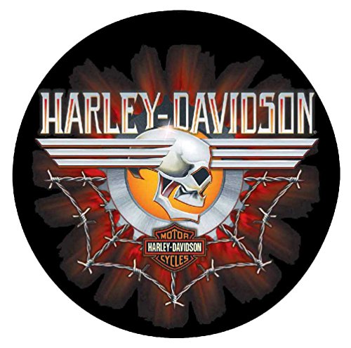 Harley-Davidson Gearhead Skull Tin Metal Sign 14 Inch Round 2010471