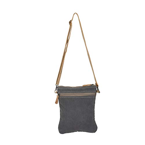 Myra Bag Seeds of Love Upcycled Canvas & Cowhide Crossbody Bag S-1367