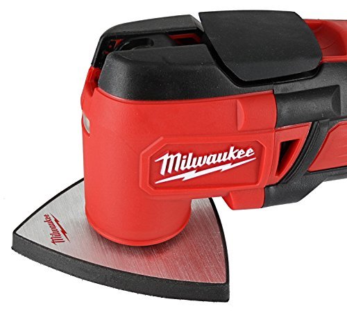 Milwaukee 2626-20 M18 18V Lithium Ion Cordless 18,000 OPM Orbiting Multi Tool with Woodcutting Blades and Sanding Pad with Sheets Included (Battery Not Included, Power Tool Only)