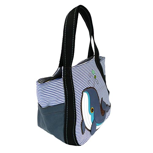 Chala Whale Carryall Zip Tote