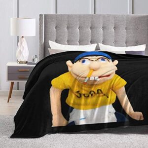 miaysgy top selling sml jeffy merchandise ultra-soft micro fleece blanket (80 in x 60)