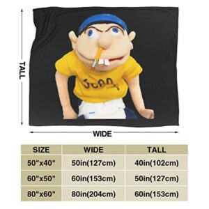 MiaysGy Top Selling SML Jeffy Merchandise Ultra-Soft Micro Fleece Blanket (80 in x 60)