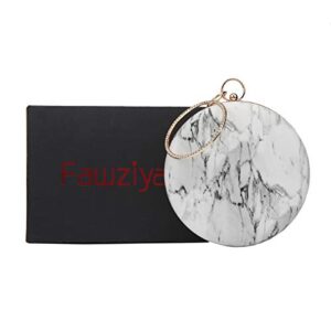 Fawziya Polygon Evening Bags And Clutches For Women Box Clutch Purse-White