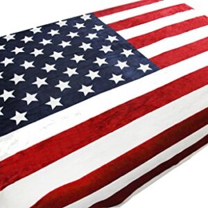 59"x79" American Flag Bed Sofa Blanket Couch Cover Luxury Super Soft Flannel Warm Plush Fleece Bed Throw Quilt Blanket Bedspread for Bed Couch Sofa Car Travel Bedding Blankets Machine Washable