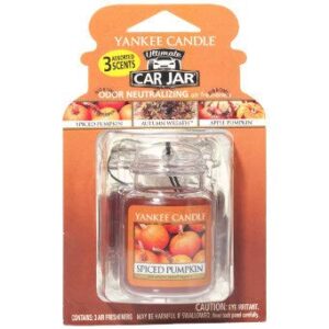 yankee candle fall favorites 3-packs car jar ultimate (apple pumpkin, autumn wreath, spiced pumpkin)