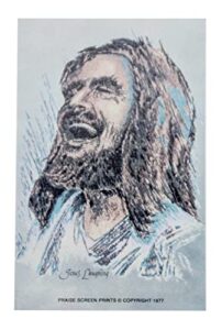 laughing jesus original print | beloved catholic artwork | makes a great housewarming gift! | colorful christian art print, suitable for framing