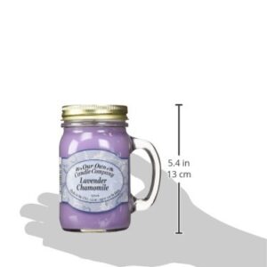 Lavender Chamomile Scented 13 Ounce Mason Jar Candle by Our Own Candle Company