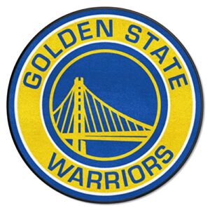 fanmats 18835 nba golden state warriors roundel mat , 27″ diameter