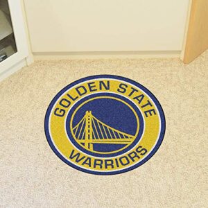 FANMATS 18835 NBA Golden State Warriors Roundel Mat , 27" Diameter