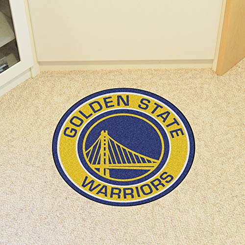 FANMATS 18835 NBA Golden State Warriors Roundel Mat , 27" Diameter