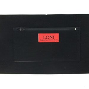 LONI Womens Neat Envelope Faux Suede Clutch Bag/Shoulder Bag