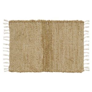 vhc brands burlap natural chindi/rag rug, 1’8″ x 2’6″