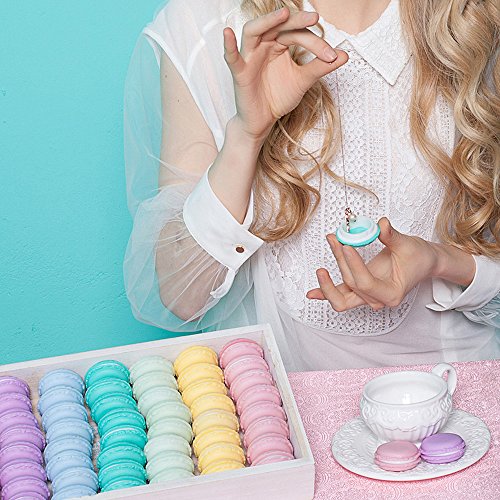 Coolrunner Macaron Case, Mini Macaron Box, Macaron Jewelry Box, Macaron Cute Pill Box, Colorful Macaron Jewelry Storage Box, Shape Storage Box Candy Cute Pill Organizer Case Container(6 PCS)