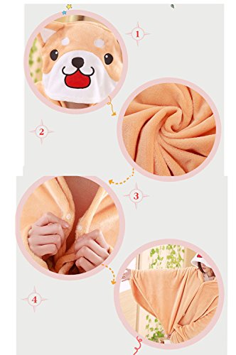 FUYU Cute Dog Cloak Blanket Soft Plush Throw Blanket Shiba Inu Cosplay Cloak