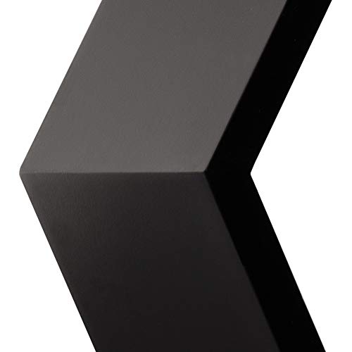 Gallery Solutions Black HexaGallery Geometric Decorative Wall Mounted Floating Shelves, Set of 3