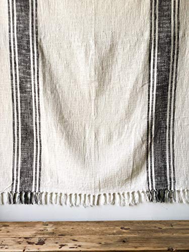 Black & White Striped Throw Blanket