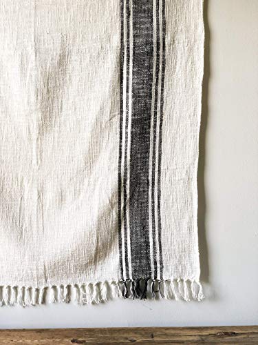 Black & White Striped Throw Blanket