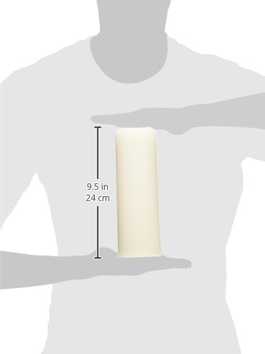 Zest Candle Pillar Candles, 3 by 9-Inch, White Citronella