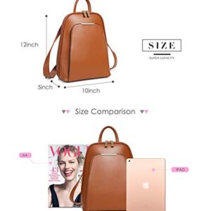 Tom Clovers Women Leather Backpack Daypack Casual Fashion Bag MINI Backpack for Women for Ladies Girls