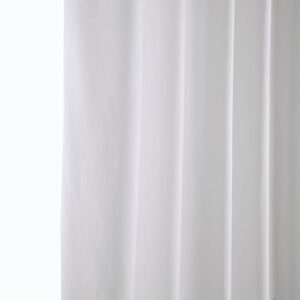 HPD Half Price Drapes VPYC-161201-96 Plush Velvet Curtain (1 Panel), 50 X 96, Pillow White