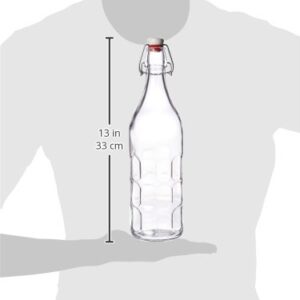 Bormioli Rocco Moresca Bottle, 33.75 oz, Clear