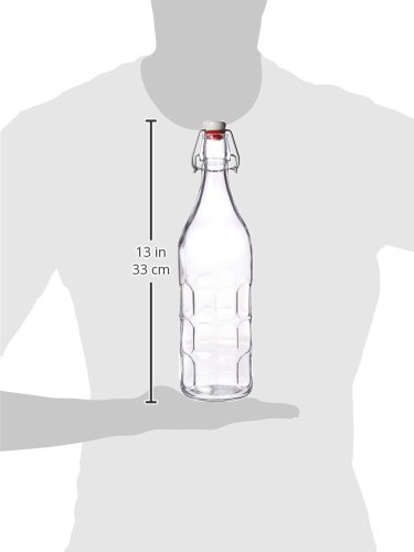 Bormioli Rocco Moresca Bottle, 33.75 oz, Clear