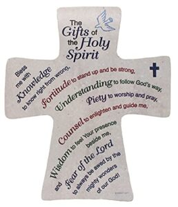 abbey gift gifts of the holy spirit plaque, multicolor, 6 x 7.13 (36302)