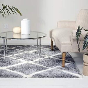 SoHome Carmela Tali Area Rug Grey/Ivory, 5'2"x7'2"