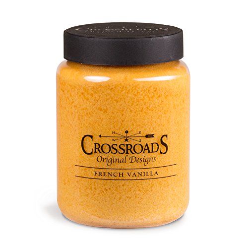 Crossroads French Vanilla Scented 2-Wick Candle, 26 Ounce