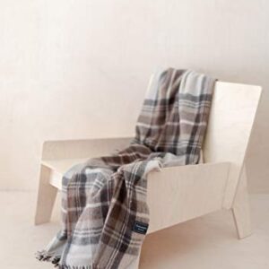 The Tartan Blanket Co. Recycled Wool Knee Blanket Stewart Natural Dress Tartan 28" x 65"