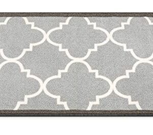 Well Woven Kings Court Brooklyn Trellis Modern Grey Geometric Lattice 2' x 3' Mat Accent Indoor/Outdoor Rug