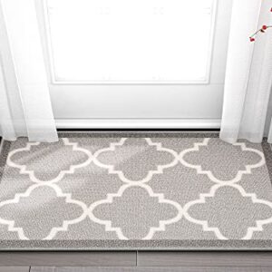 Well Woven Kings Court Brooklyn Trellis Modern Grey Geometric Lattice 2' x 3' Mat Accent Indoor/Outdoor Rug