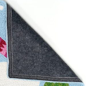 Jellybean Indigo Sea Turtle Accent Rug 20 x 30 inches