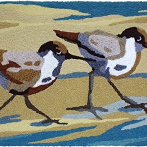 Jellybean Indoor/Outdoor Decorative Sandpiper Pair Accent Rug - 20" X 30"